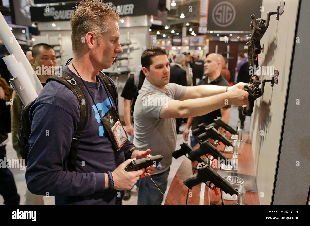 Randy Hancey, left, and Jaron Studley, both police officers from Ivins ...