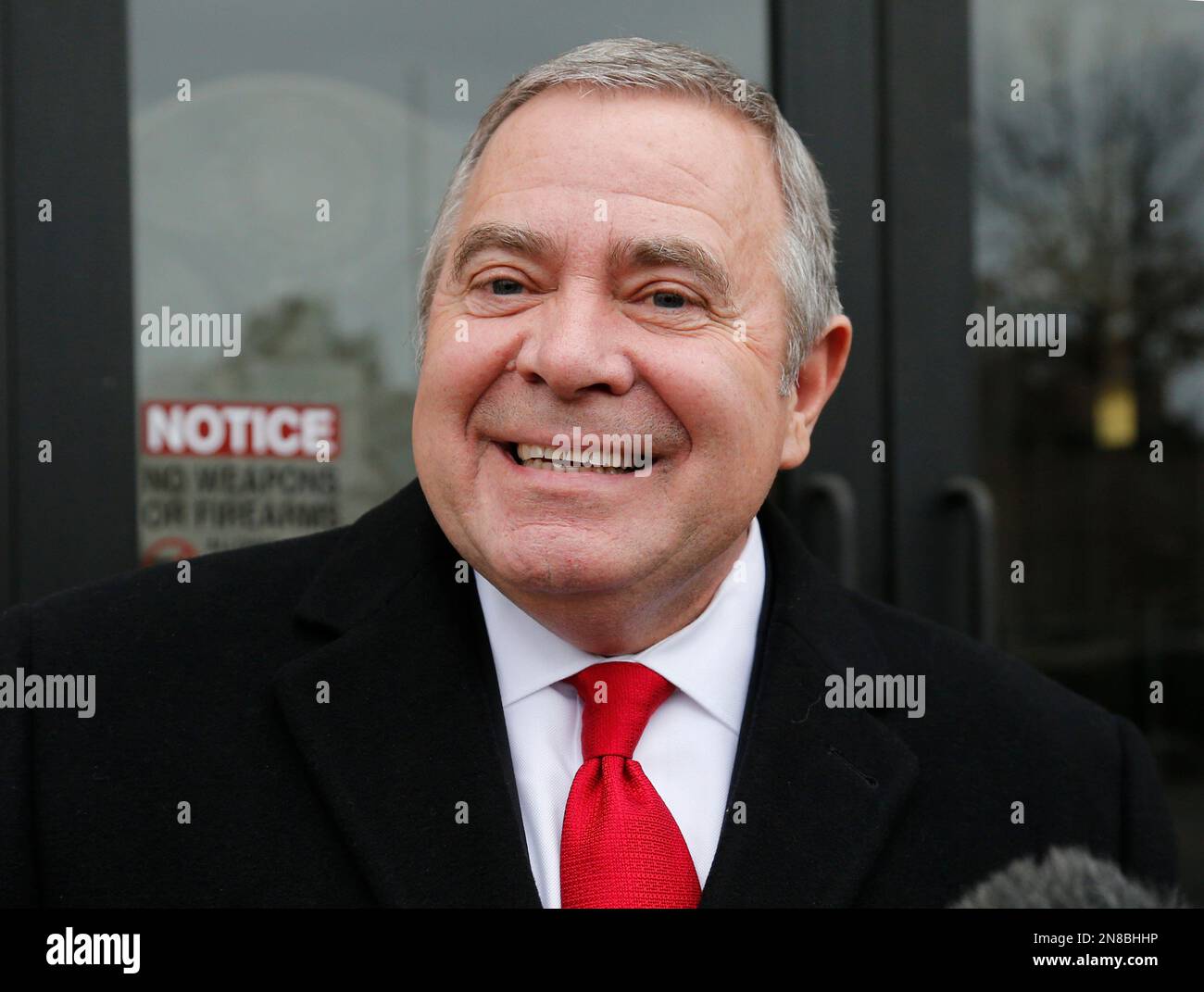 Former Oklahoma Senate President Pro-Tem Mike Morgan smiles after ...