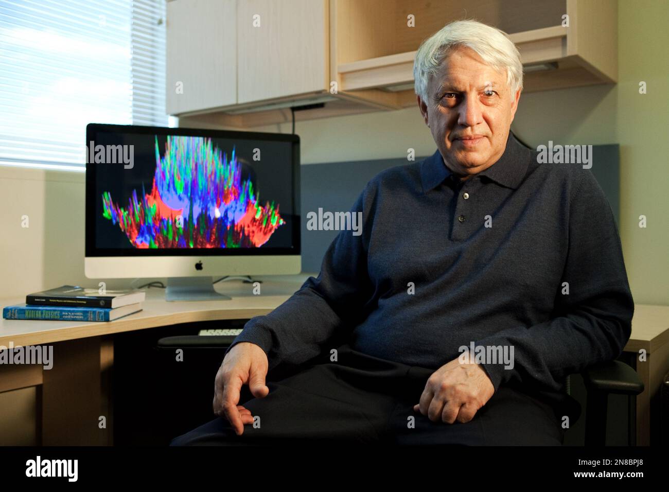 Andrei Linde, a Russian-American theoretical physicist, in his office ...