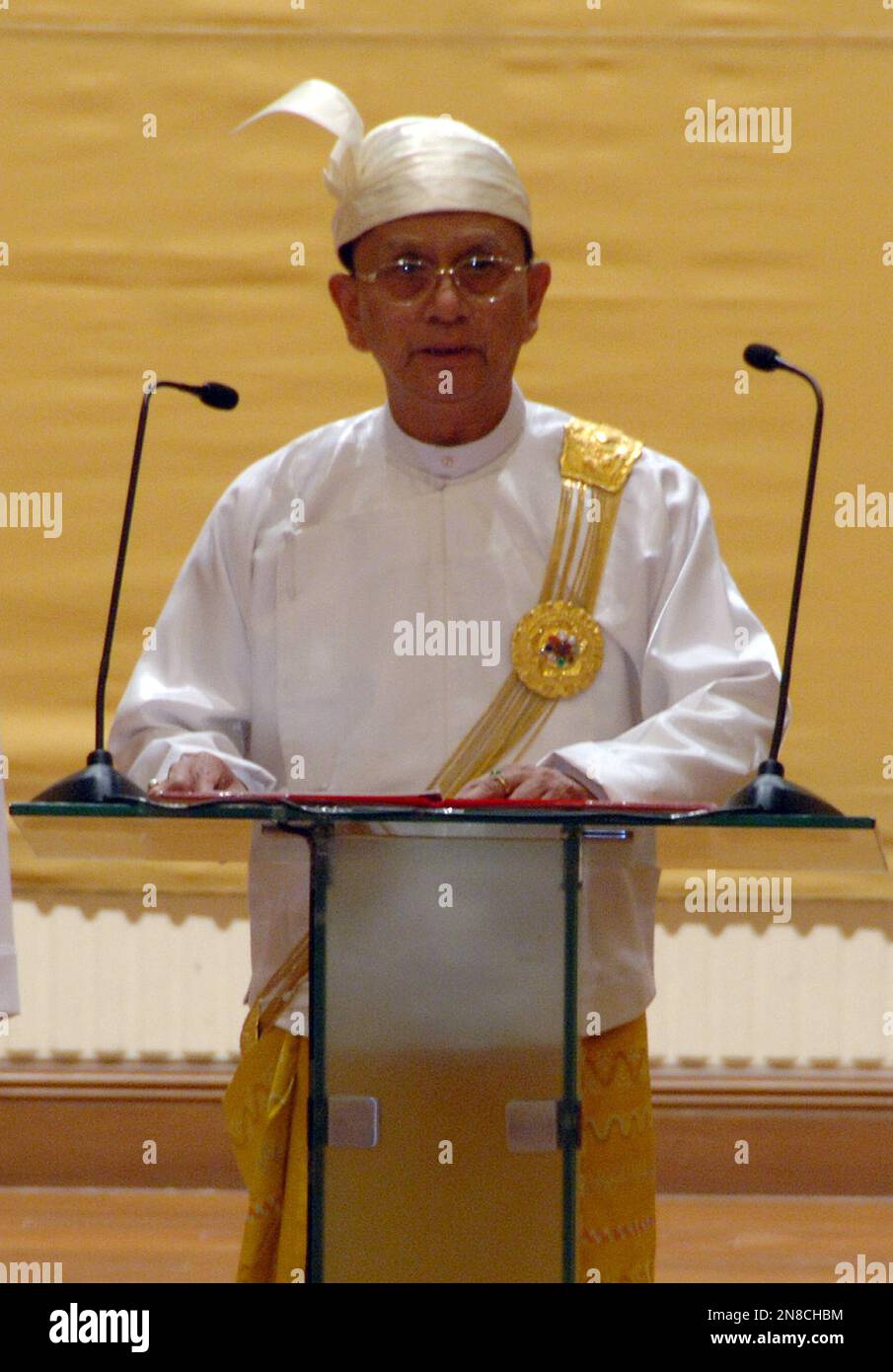 FILE - In this March. 31, 2011 file photo, Myanmar President Thein Sein ...