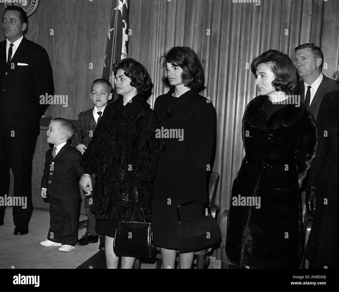 Jacqueline Kennedy attends a ceremony in Washington, honoring her ...
