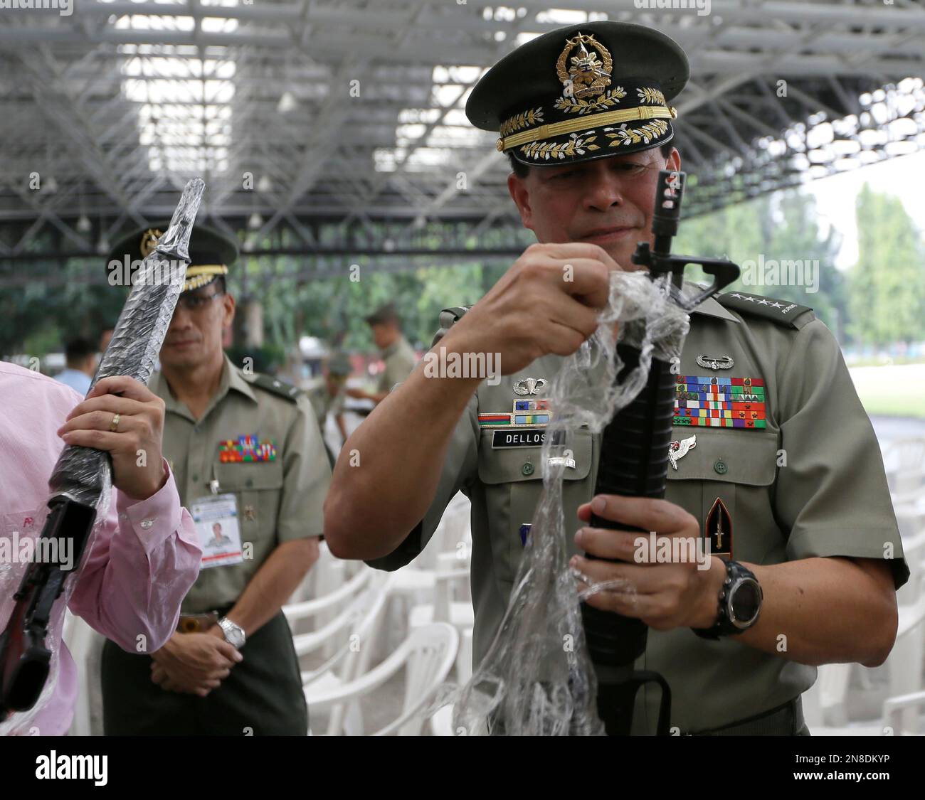 Armed Forces of the Philippines Chief Gen. Jessie Dellosa inspects ...