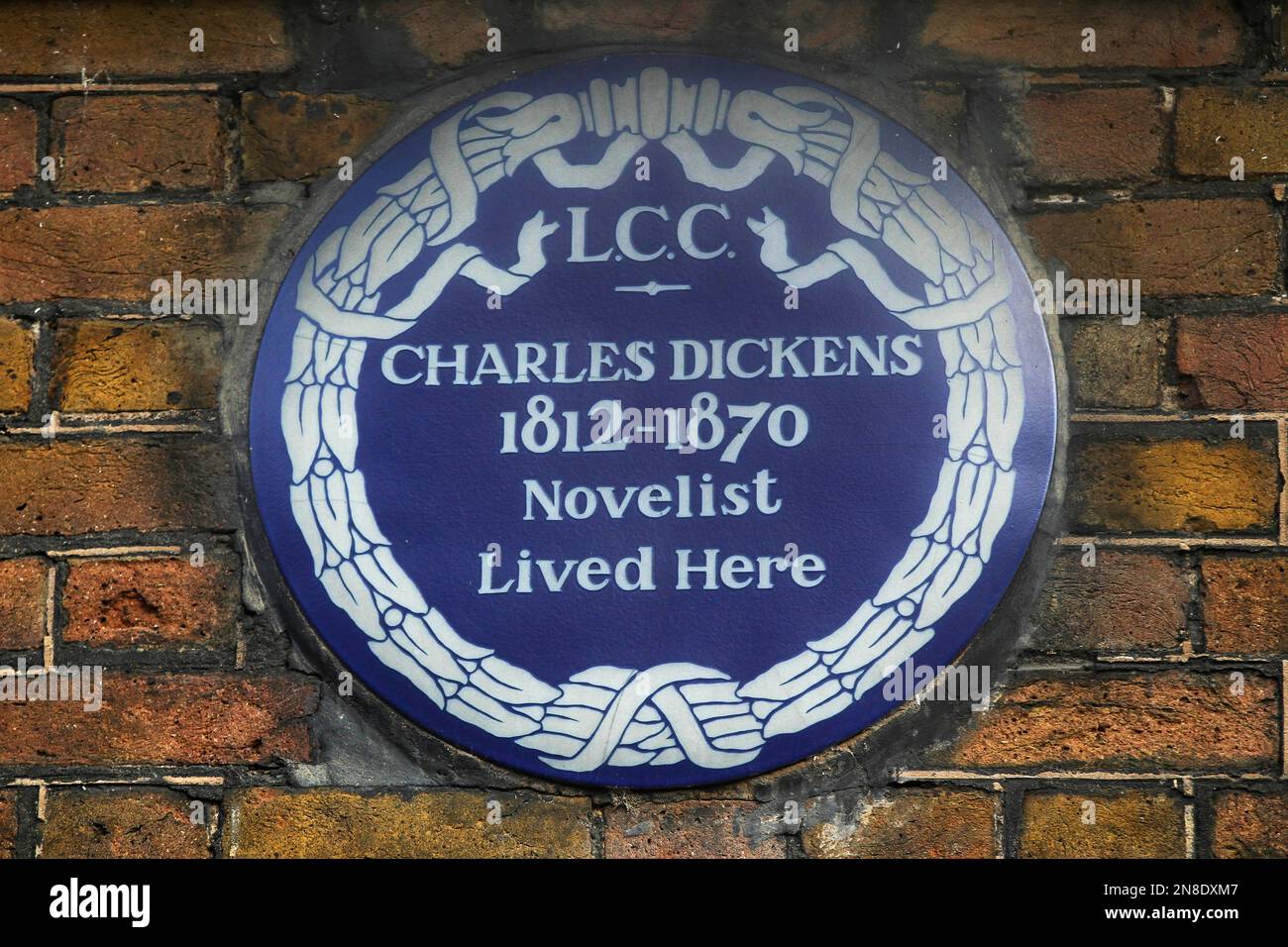 FILE - In this Dec. 5, 2012 file photo, a blue plaque is seen on the ...