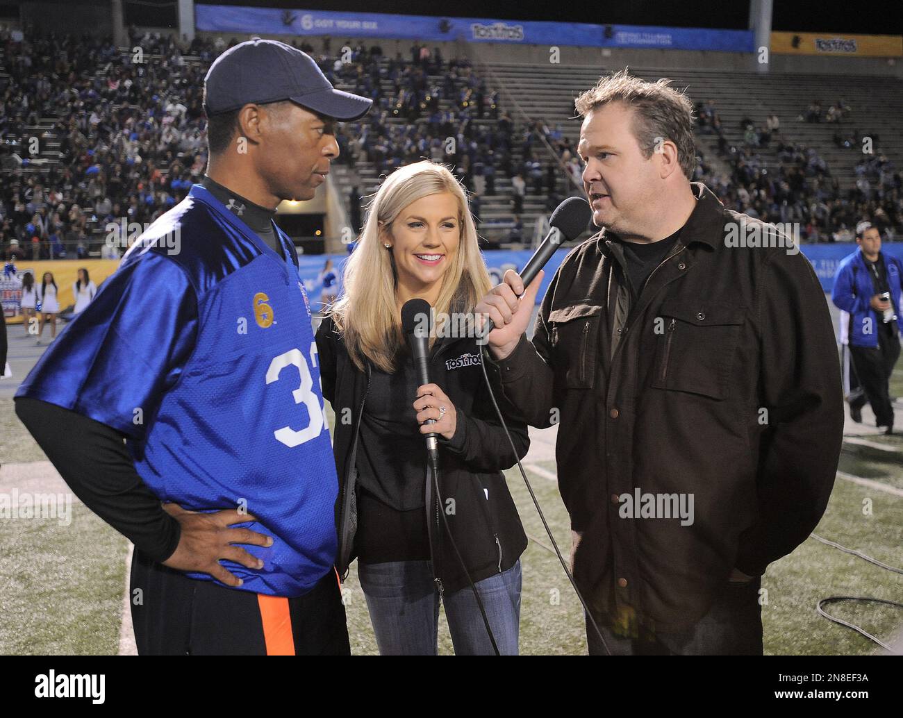 IMAGE DISTRIBUTED FOR TOSTITOS: From left, former NFL player Marcus ...
