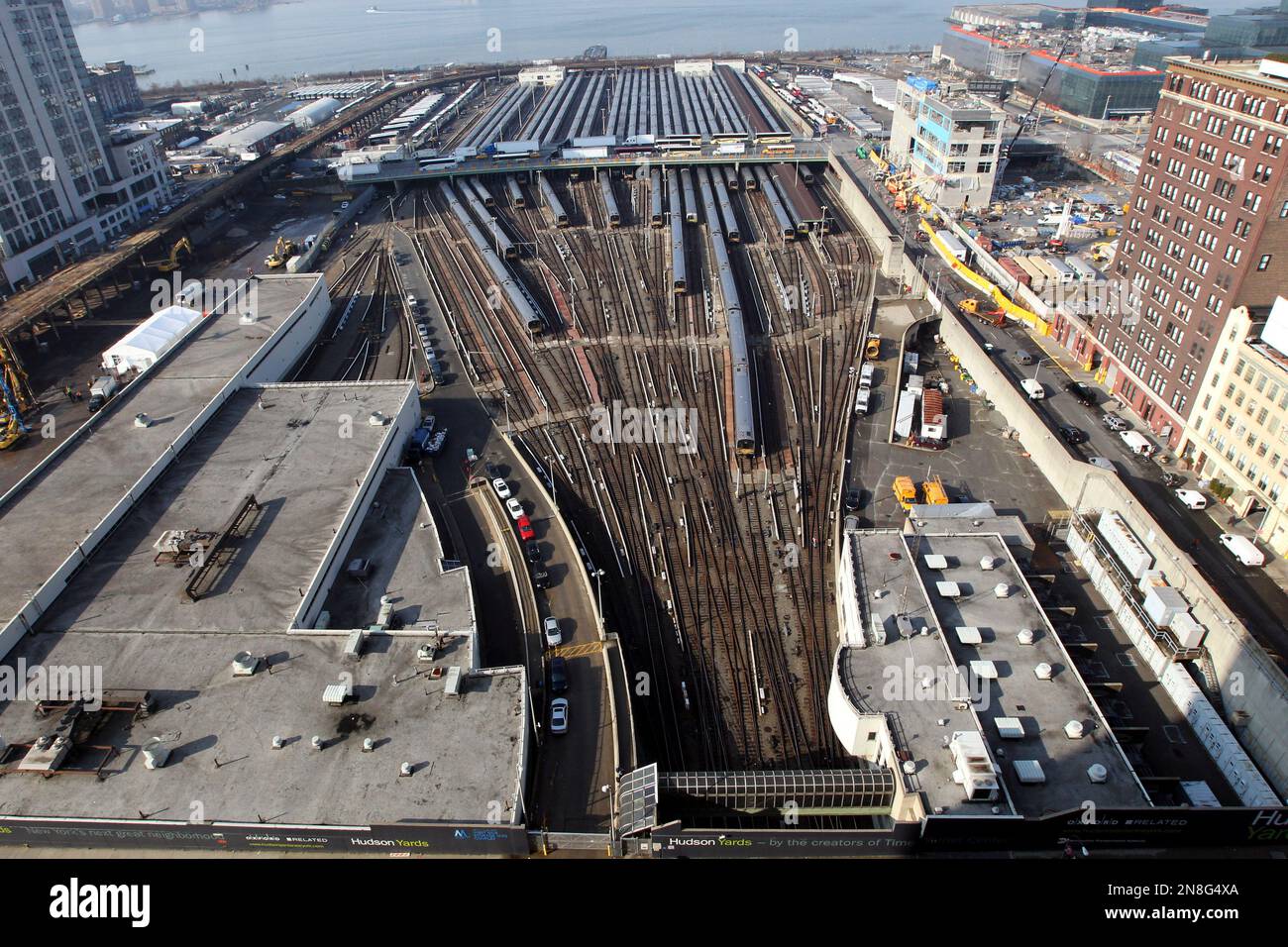 The area slated to be a new neighborhood called Hudson Yards is ...