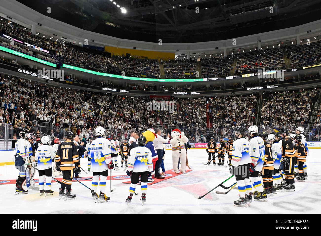11. Februar 2023, QUEBEC, PQ, Kanada: Die Ukraine und die Boston Junior ...