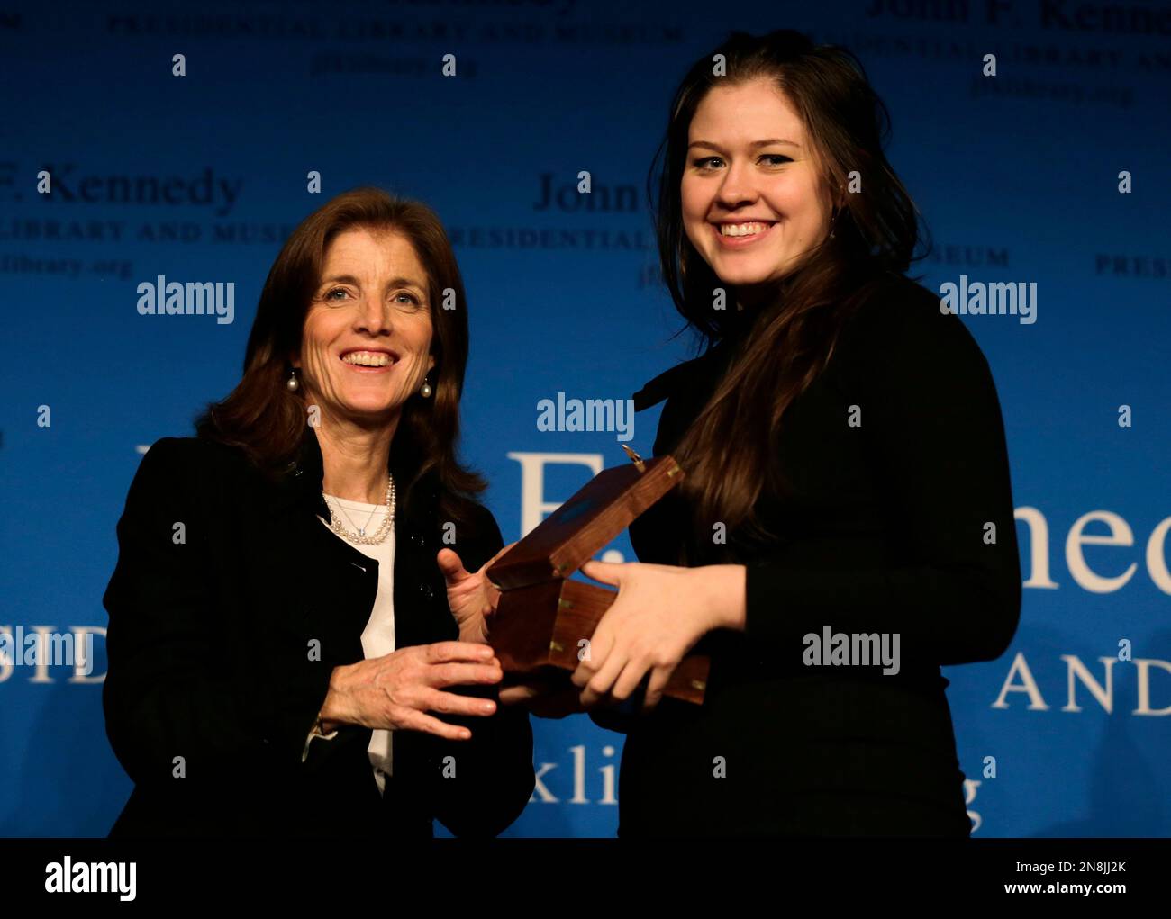Caroline Kennedy, daughter of the late President John F. Kennedy, poses ...