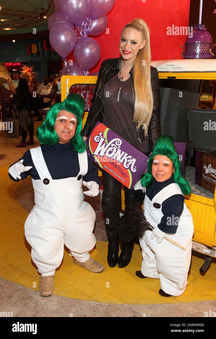 IMAGE DISTRIBUTED FOR WONKA - Kaya Jones is seen with Wonka's Oompa ...
