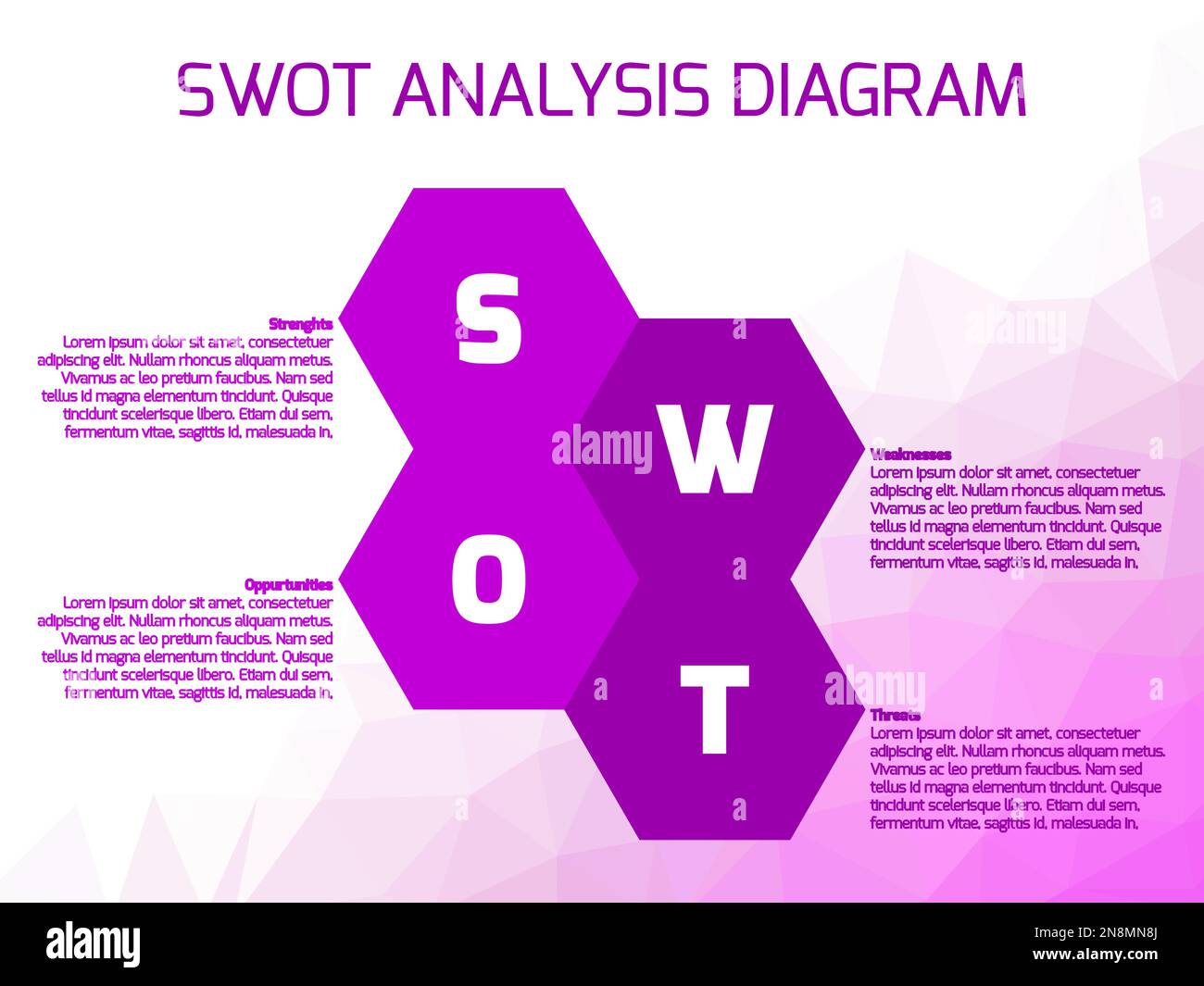 Swot infographic matrix Stock-Vektorgrafiken kaufen - Alamy