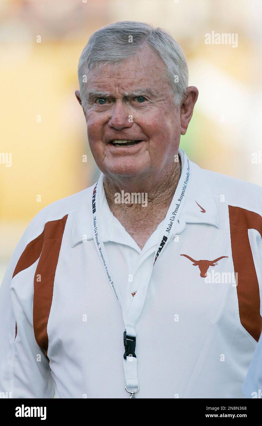 FILE - This Sept. 8, 2007 file photo shows former Texas coach Darrell ...
