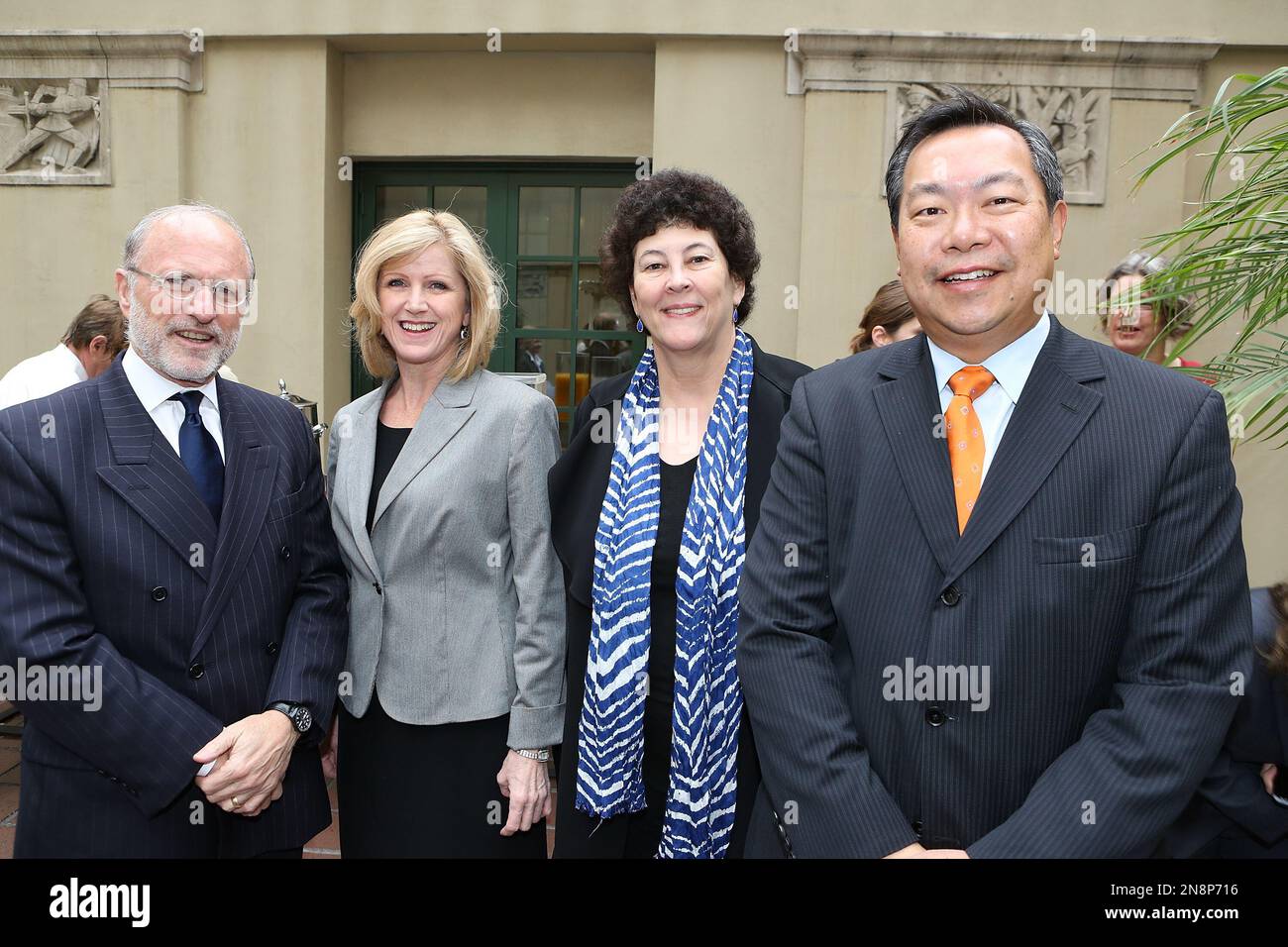 From left, James Cuno, President and CEO J. Paul Getty Trust; Christine ...