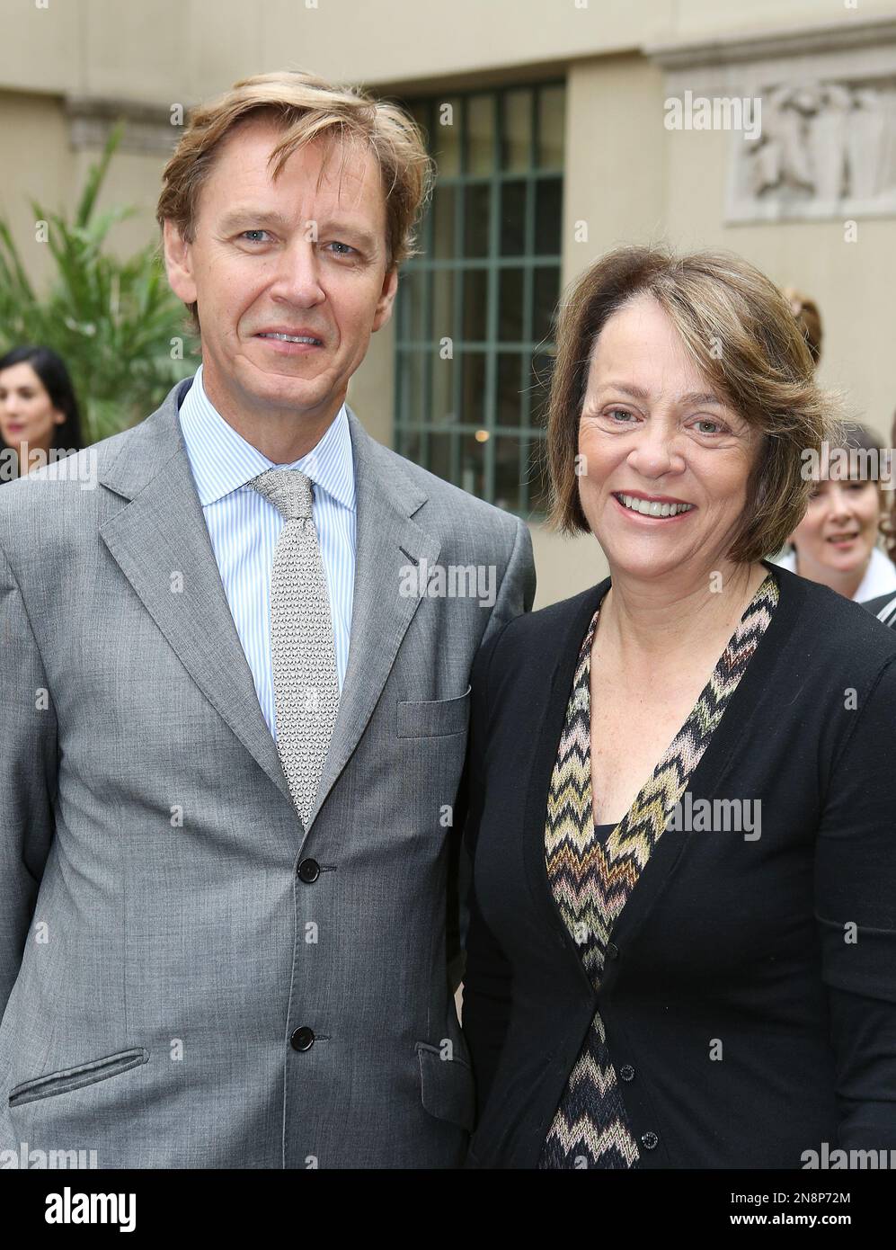From left, Timothy Potts, Director, J. Paul Getty Museum and Louise ...