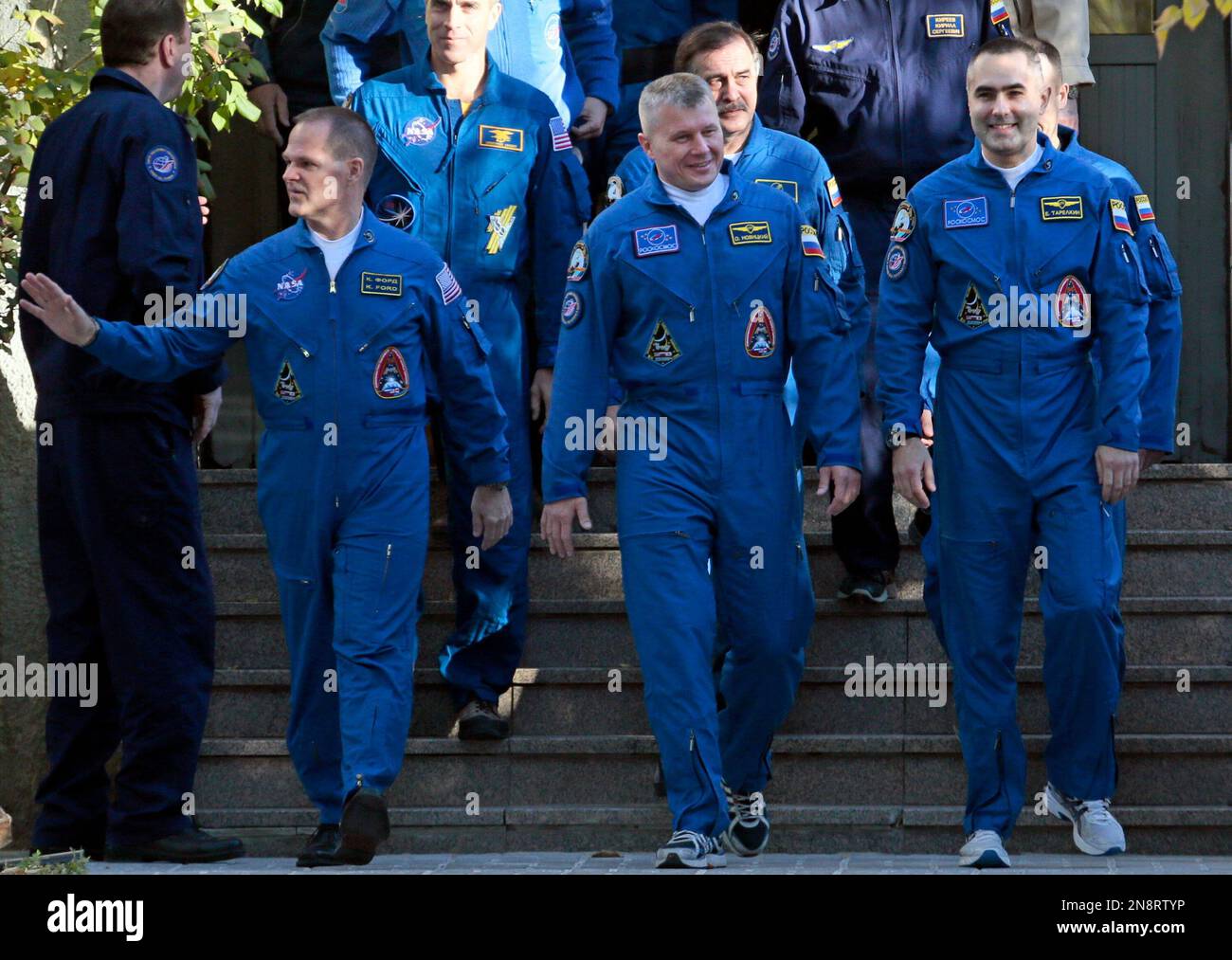 Members of the next expedition to the International Space Station, U.S ...