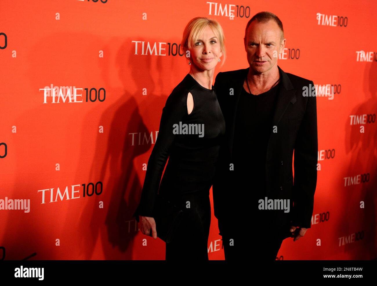 FILE - Musician Sting and his wife Trudie Styler attend the Time 100 ...