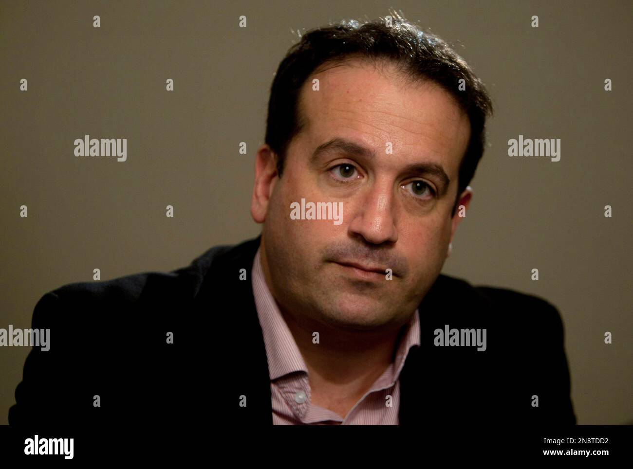 Israeli lawyer Nick Kaufman speaks during an interview with The ...