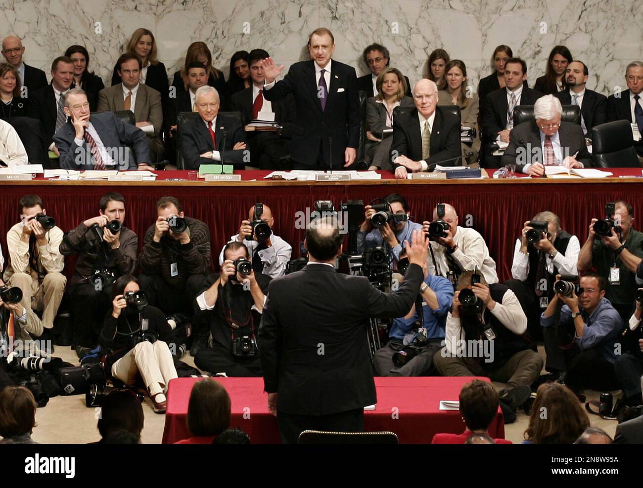 FILE - In this Jan. 9, 2006 file photo Senate Judiciary Committee ...