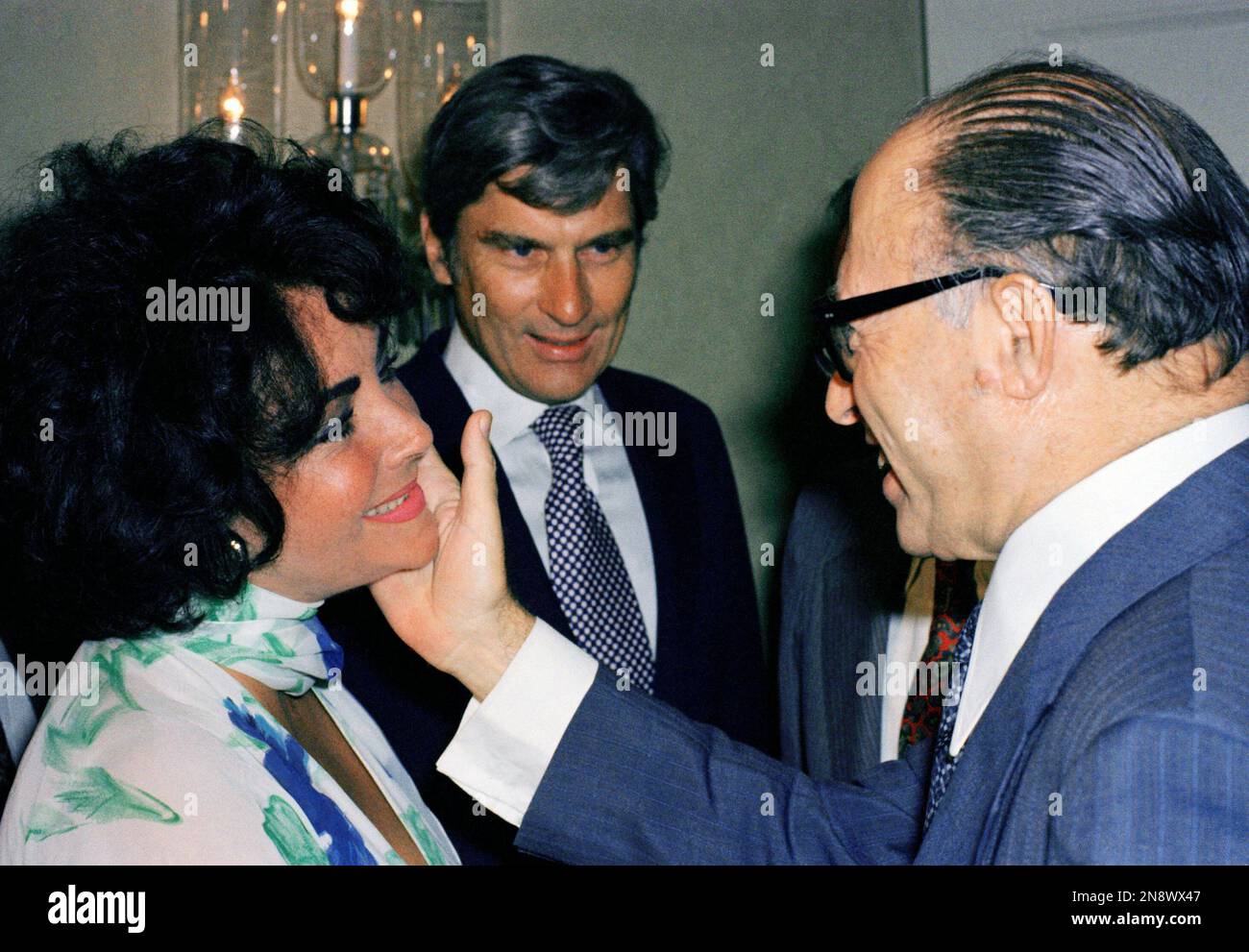 Israeli Prime Minister Menachem Begin with actress Elizabeth Taylor and ...