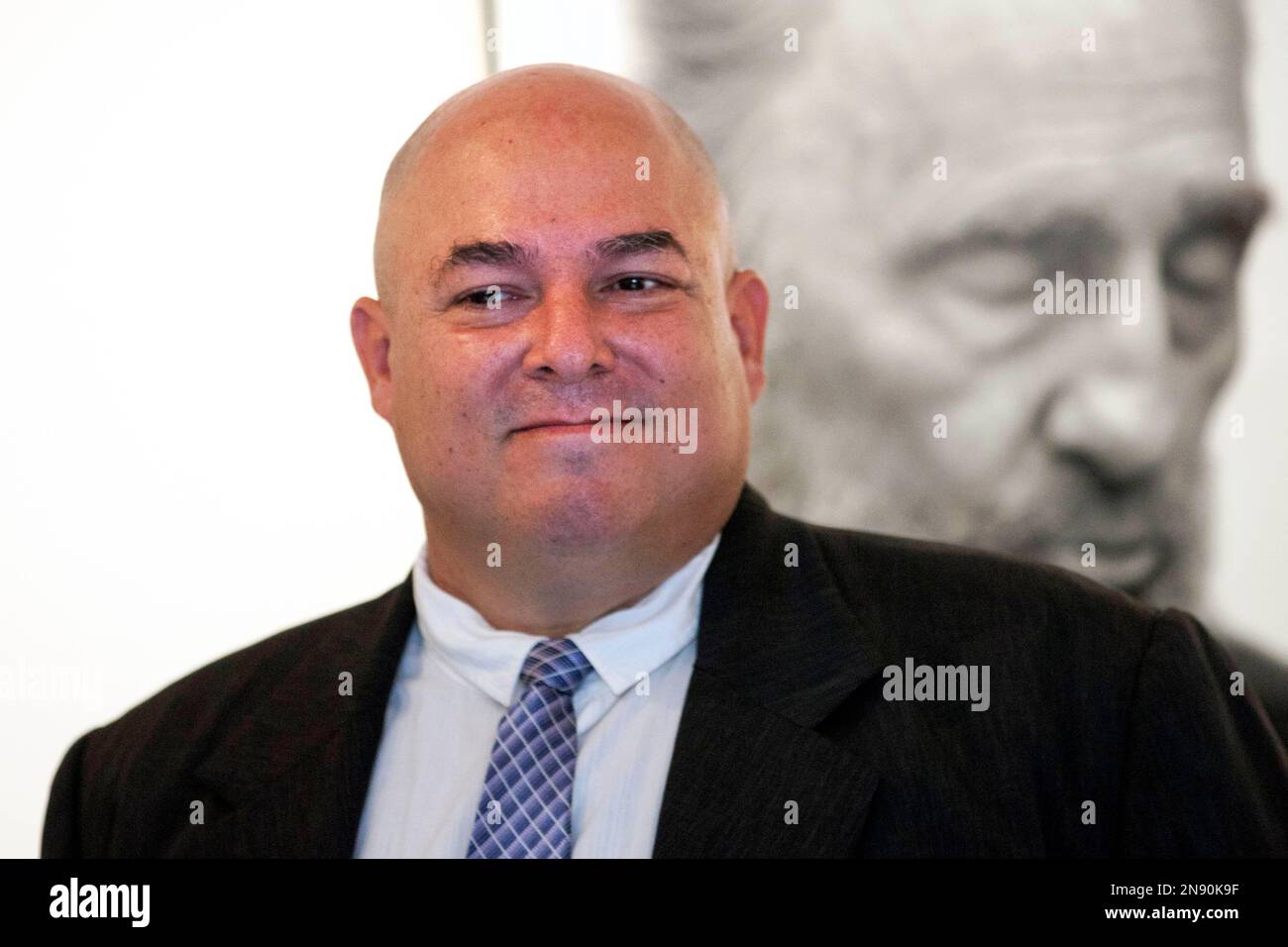Alex Castro, photographer and son of Cuban leader Fidel Castro, smiles ...