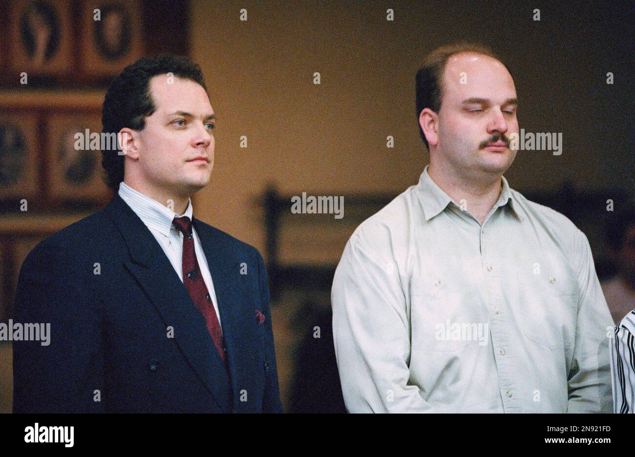 Defendants Shane Stant, left, and Derrick Smith, stand with their New ...