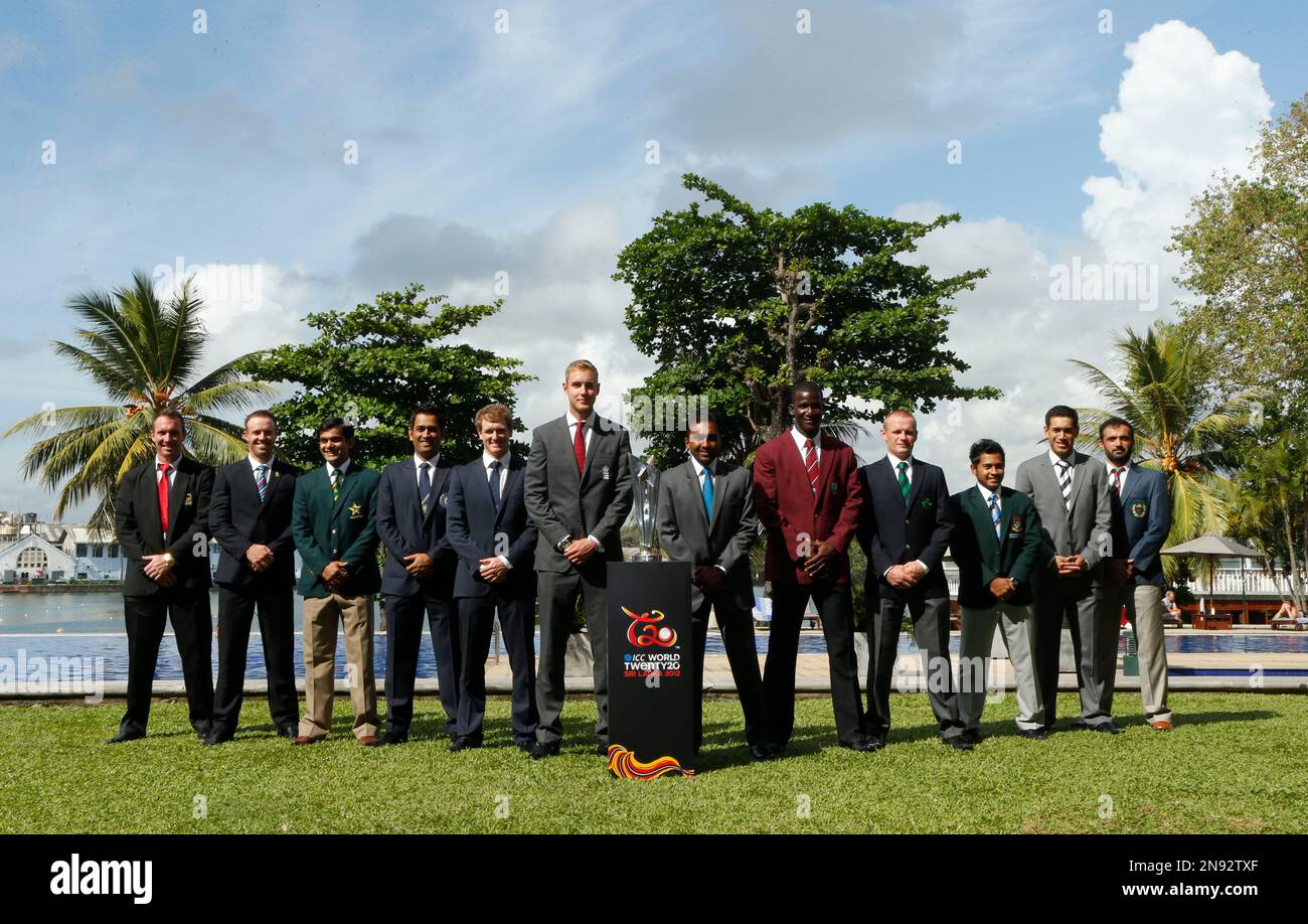 From left to right , cricketers Zimbabwe captain Brendan Taylor, South ...