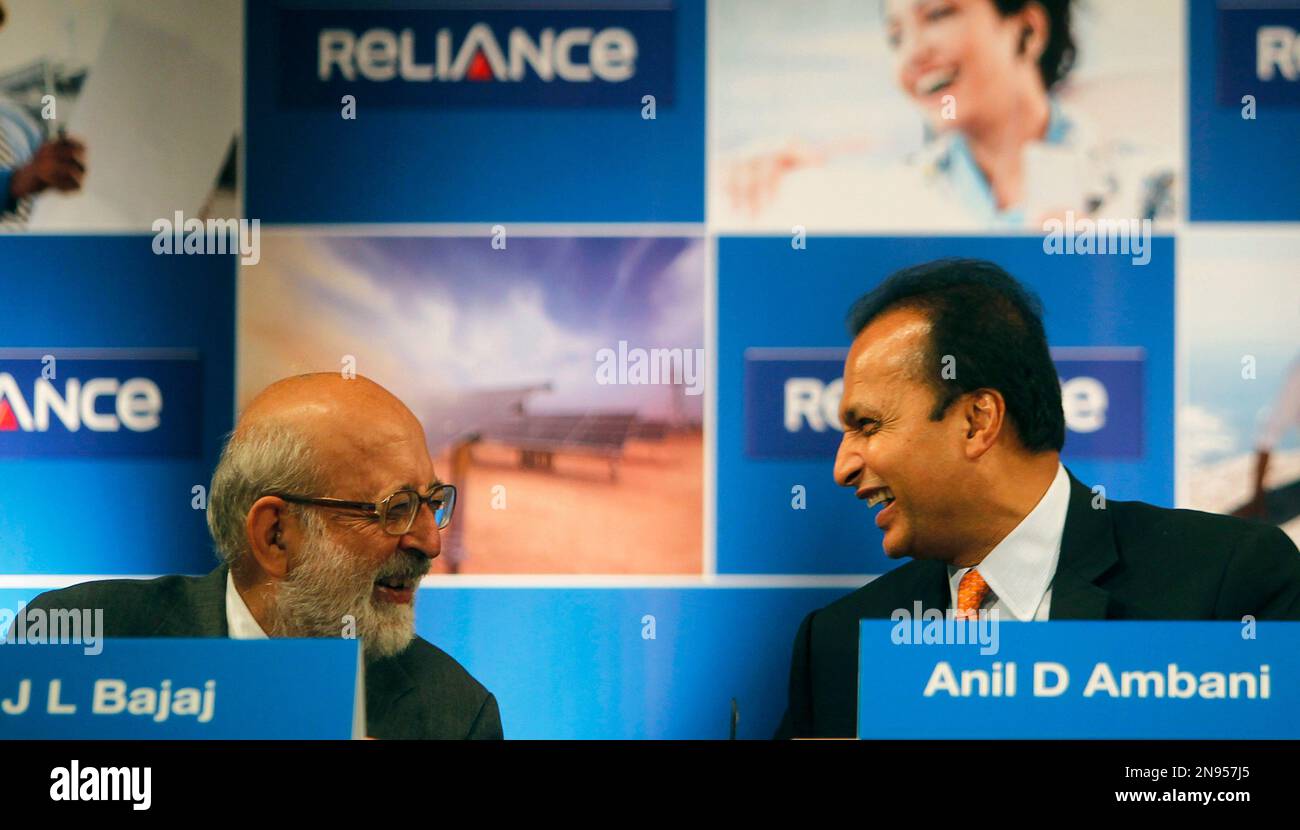 Anil Ambani, chairman of the Reliance Anil Dhirubhai Ambani Group ...