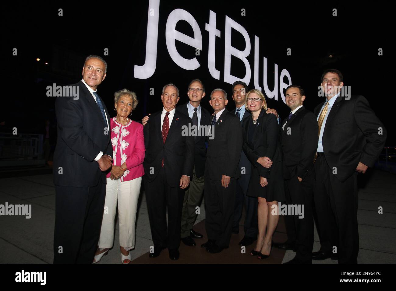 Senator-NY Charles Schumer left, Queens Borough President Helen ...