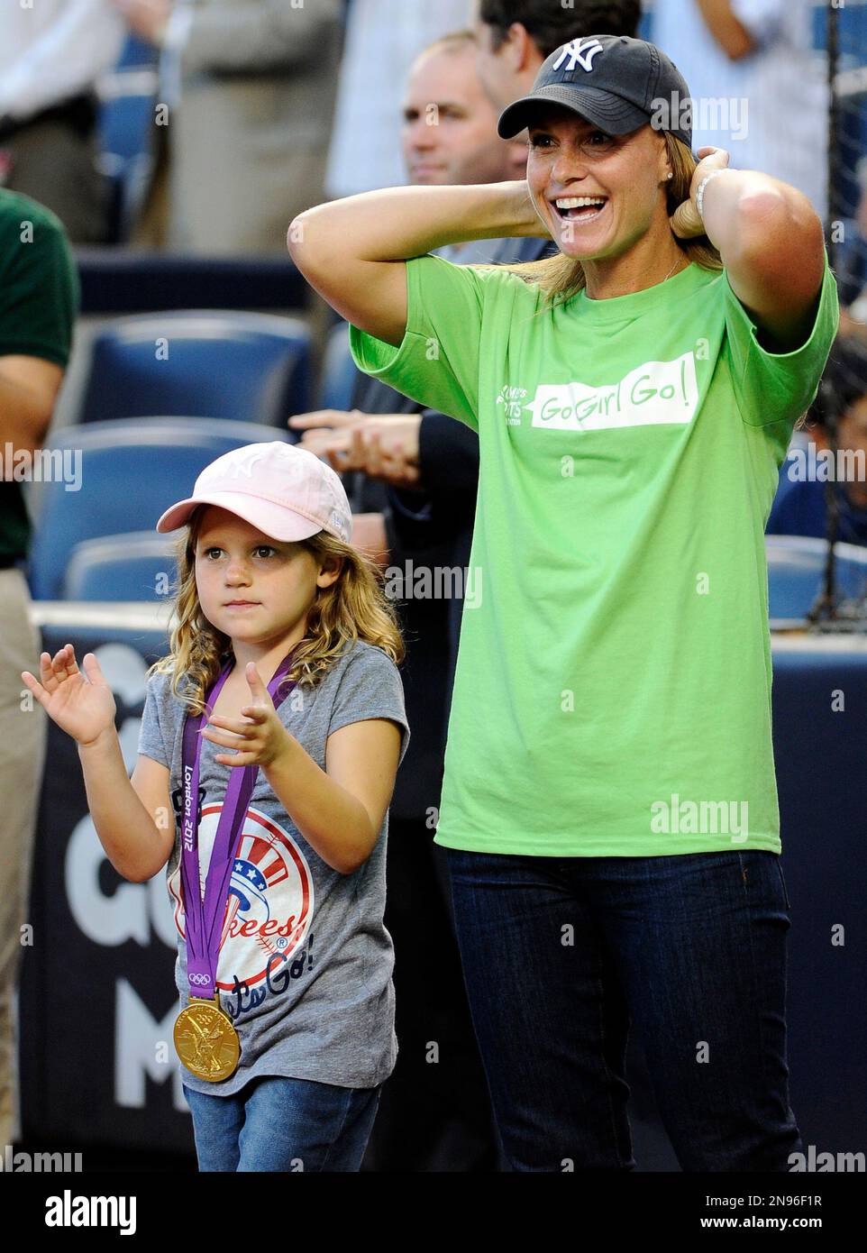 Christie Rampone, right, member of the gold medal-winning United States ...