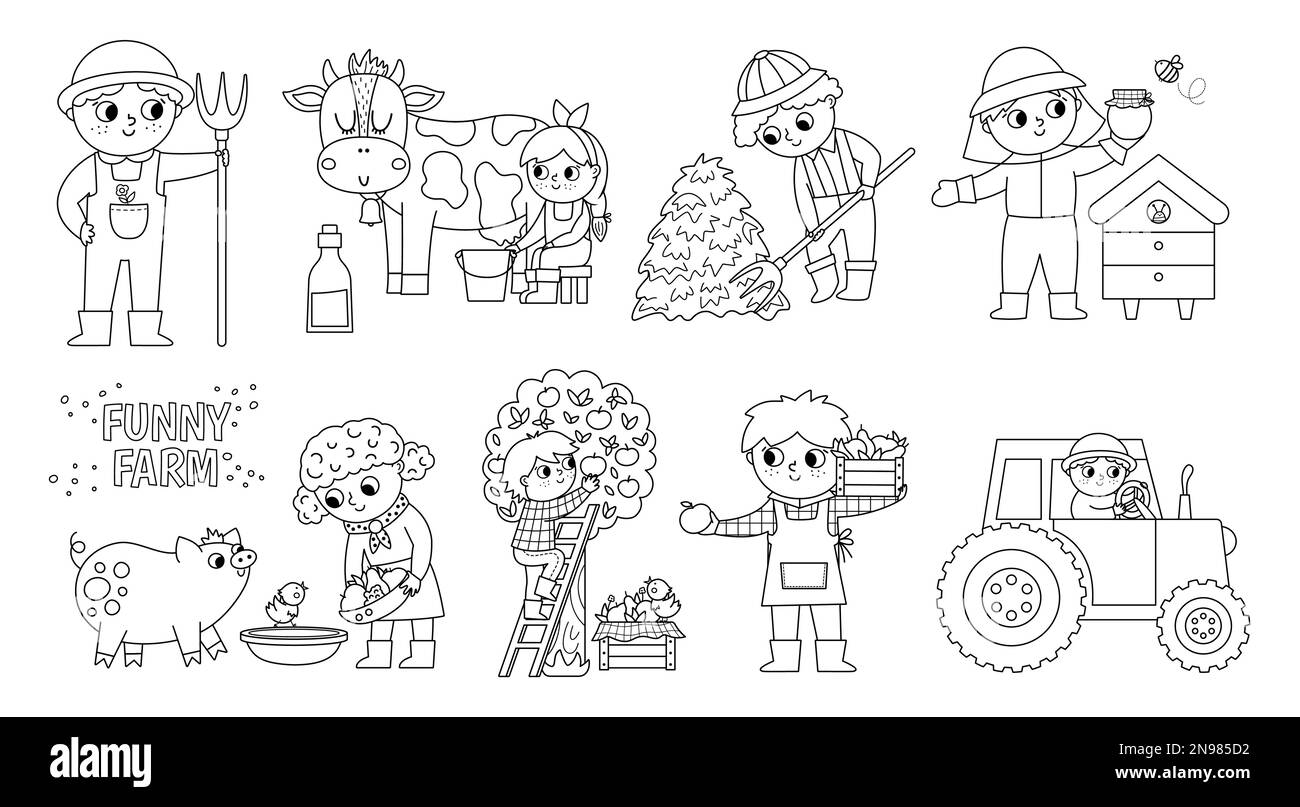 Sennerin beim melken Stock-Vektorgrafiken kaufen - Alamy