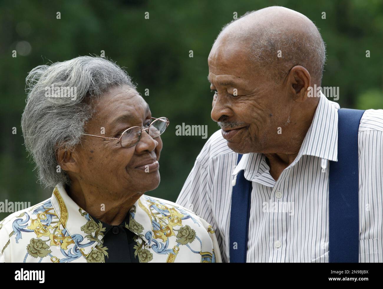 Roland Davis and Lena Henderson, both 85, pose for a photo in West ...
