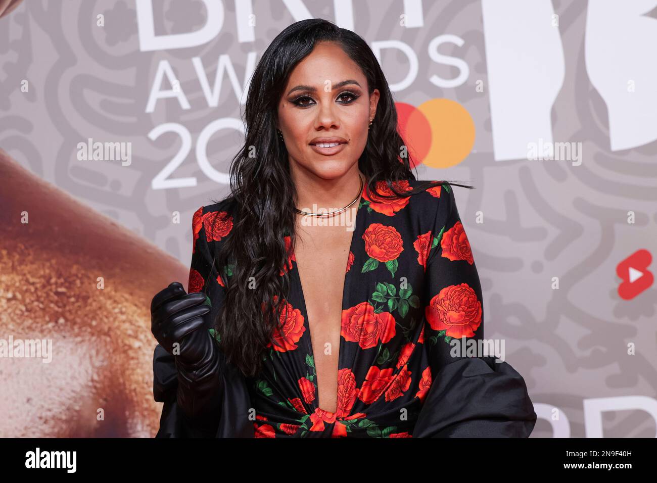 Alex Scott poses for photographers upon arrival at the Brit Awards 2023 ...