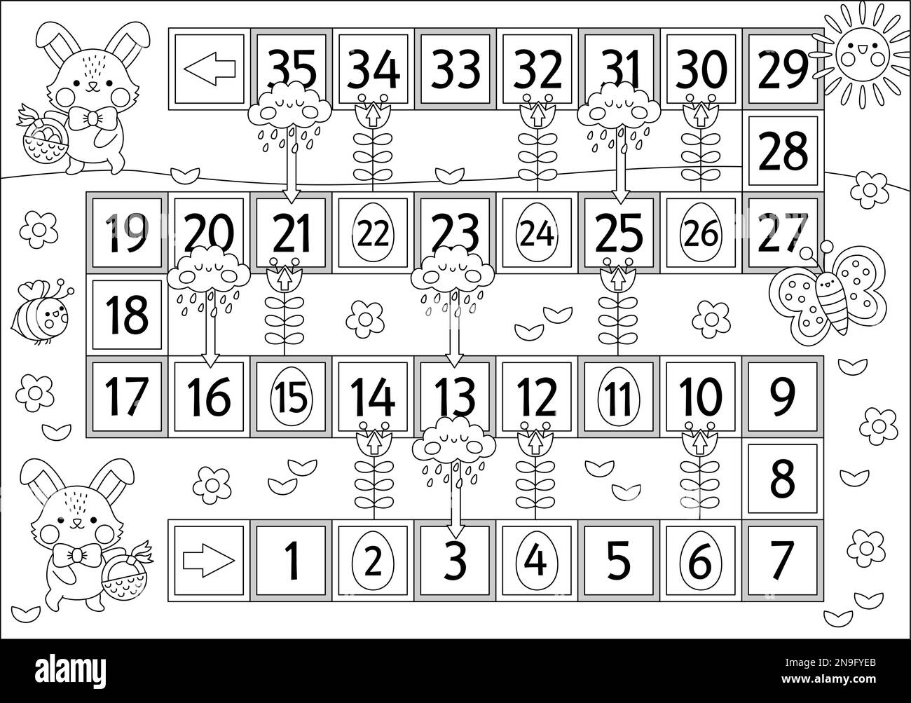 Ostern zum ausdrucken brettspiel Ausgeschnittene Stockfotos und -bilder ...