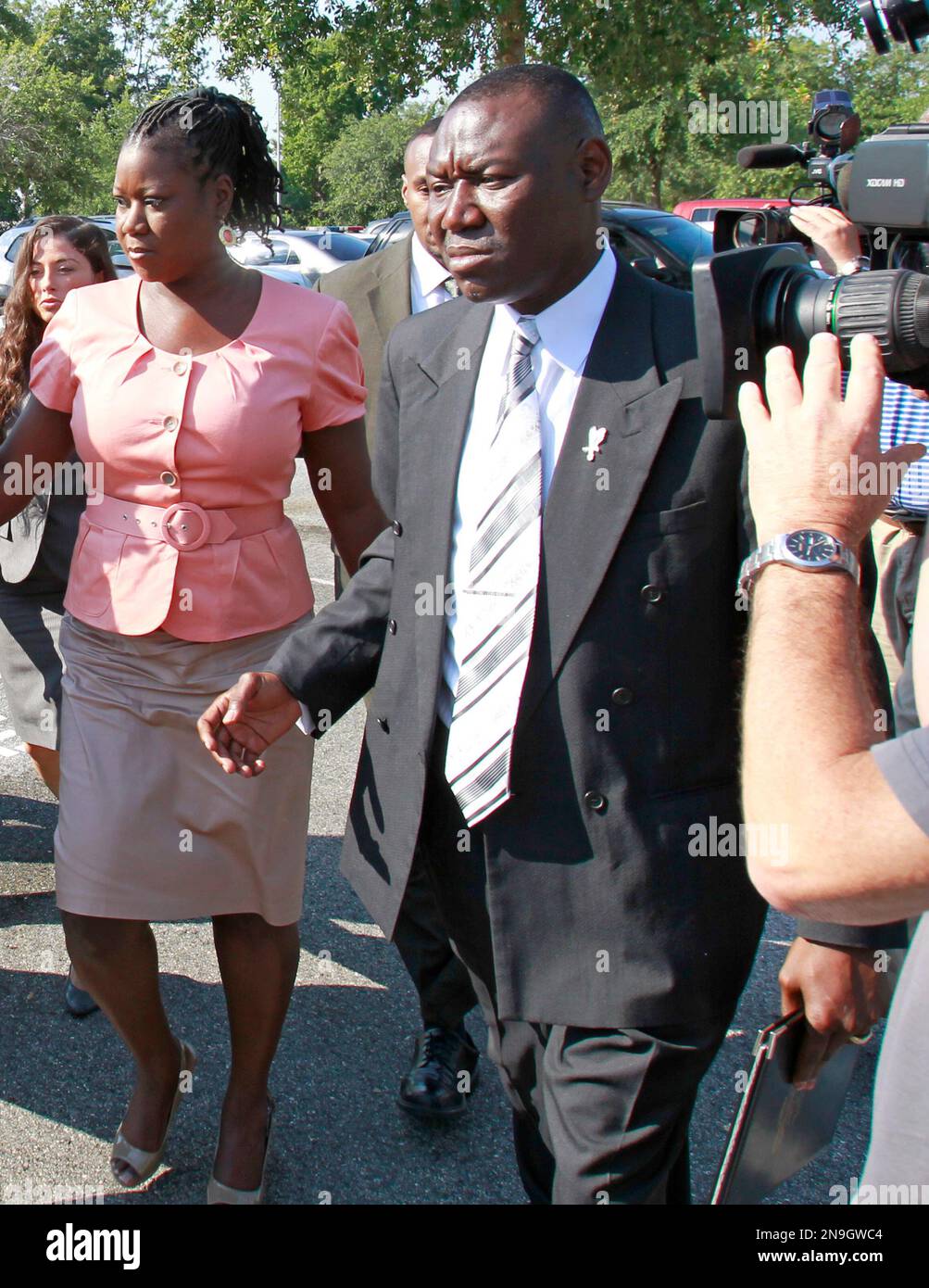 Sybrina Fulton, left, mother of Trayvon Martin and attorney Benjamin ...