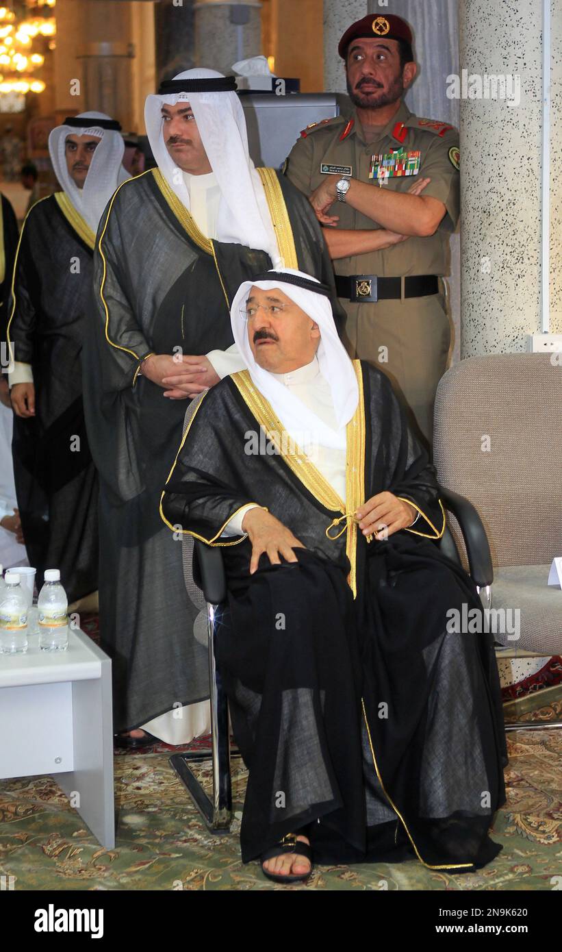 Emir of Kuwait, Sabah Al-Ahmad Al-Jaber Al-Sabah, attends with other ...