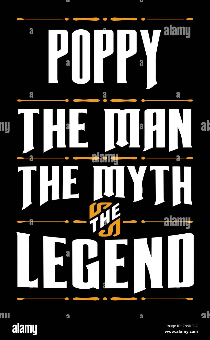 Poppy man Stock-Vektorgrafiken kaufen - Alamy