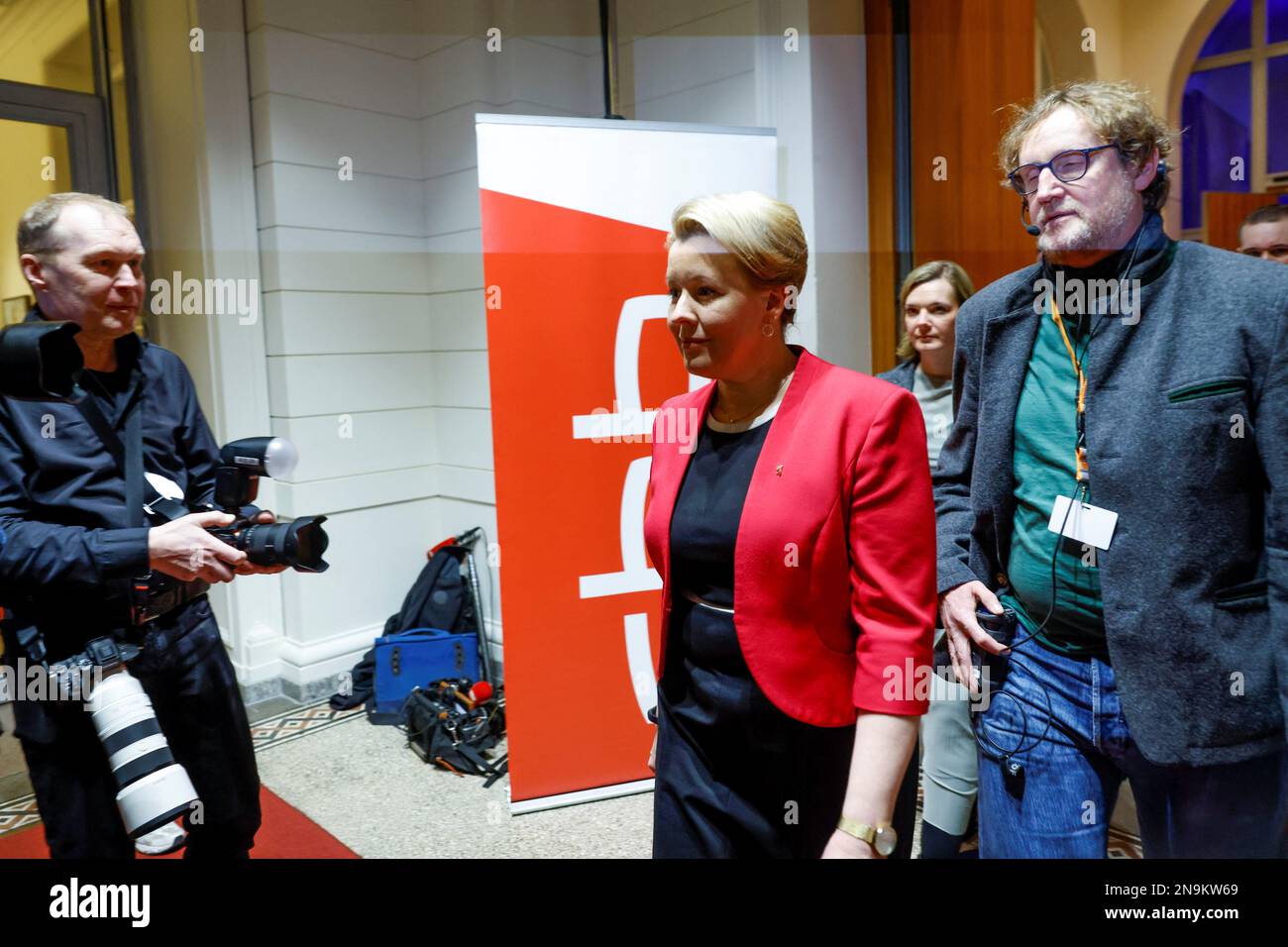 Franziska Giffey, die Top-Kandidatin der Sozialdemokratischen Partei ...