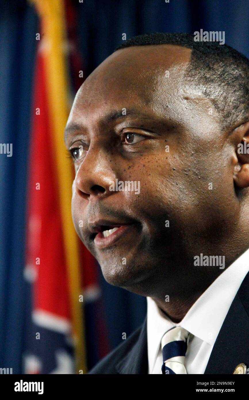 Mississippi Department of Corrections Commissioner Chris Epps speaks to ...