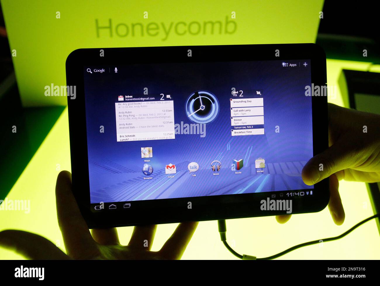 FILE - In this Feb. 2, 2011 file photo, a Motorola Mobility Xoom tablet ...