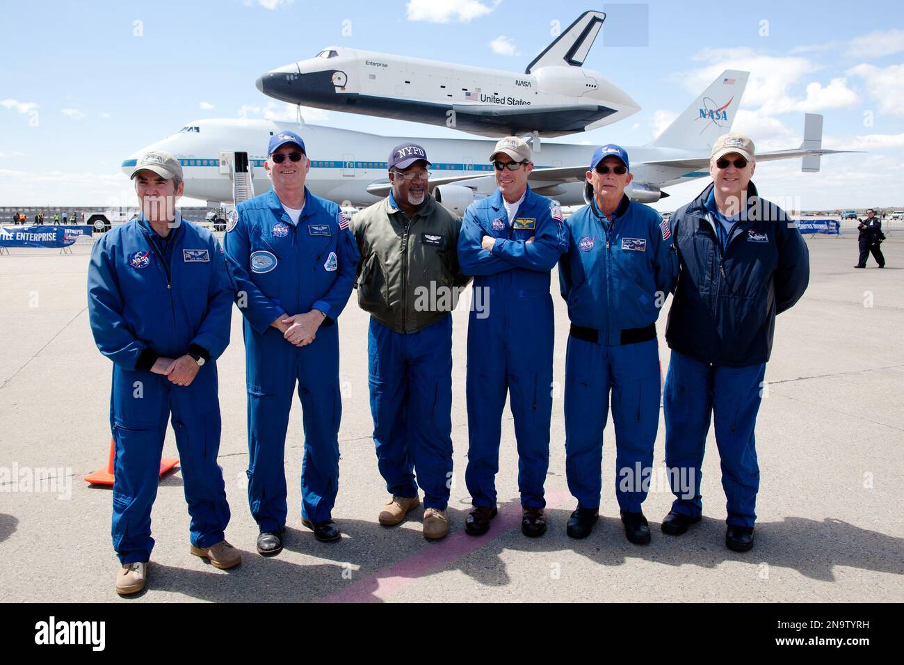 FILE - In this April 27, 2012, file photo, the crew of the space ...
