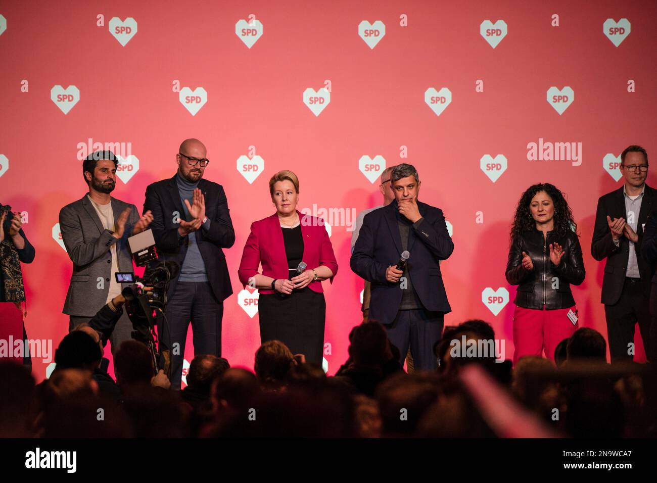 Berlin, Deutschland. 12. Februar 2023. Am 12. Februar 2023 fand die SPD ...