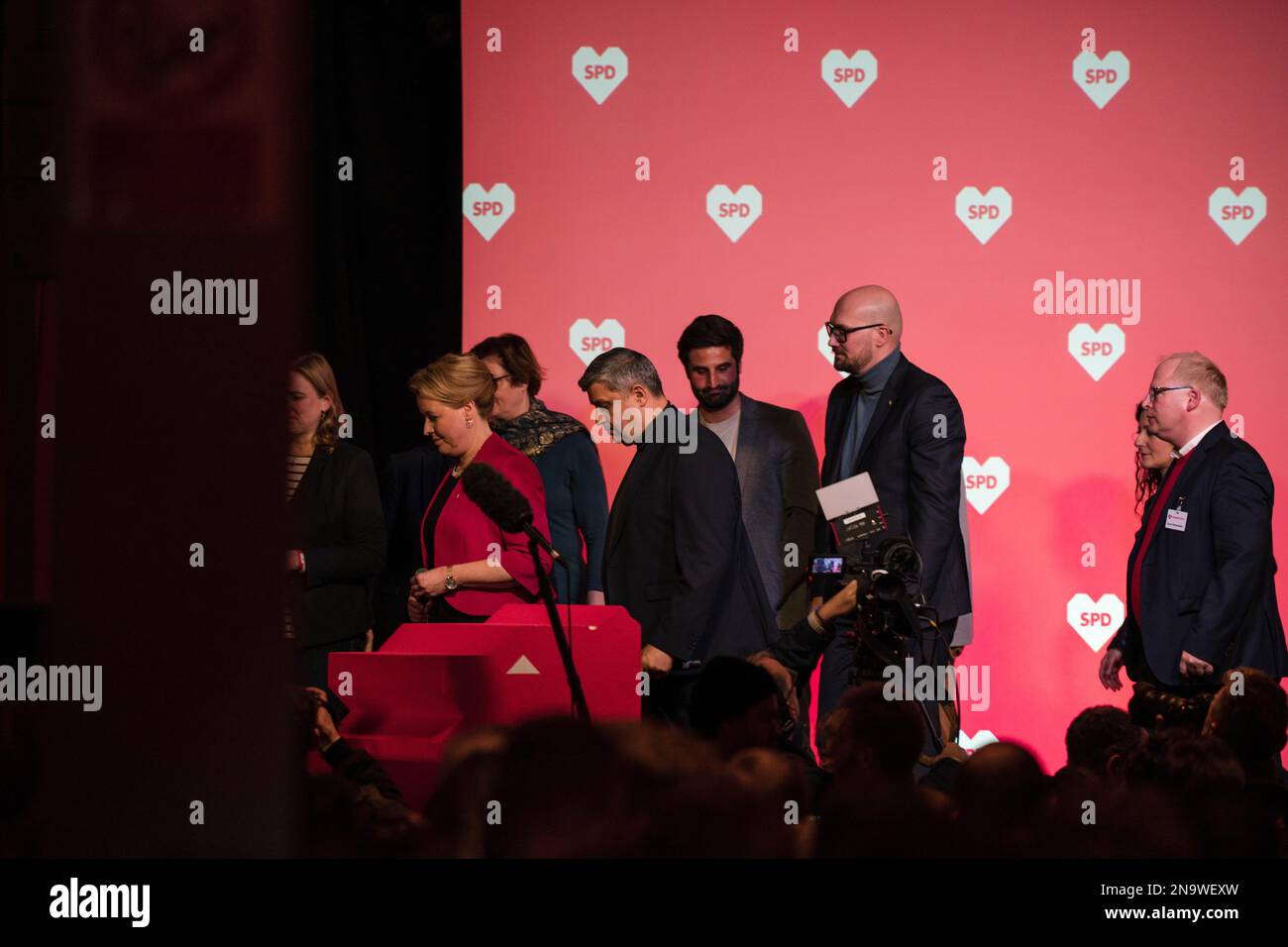 Berlin, Deutschland. 12. Februar 2023. Am 12. Februar 2023 fand die SPD ...
