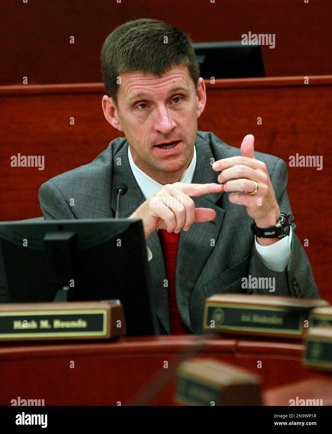 Institutions for Higher Learning Commissioner Hank Bounds explains the ...