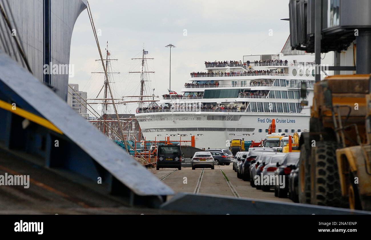 The MS Balmoral sets sail for the Titanic memorial cruise from ...