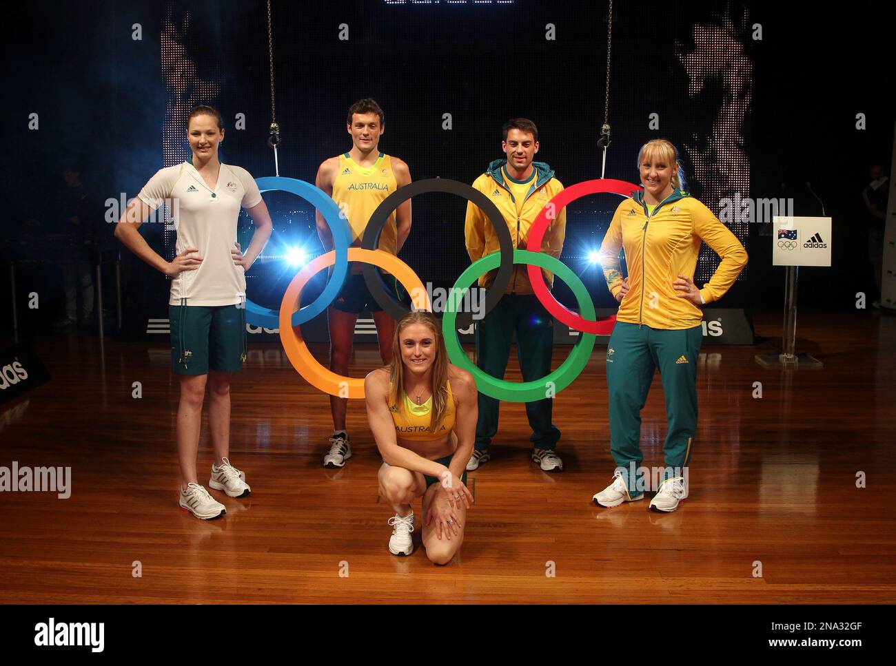 Australian Olympic athletes, from left to right, Cate Campbell, Craig ...