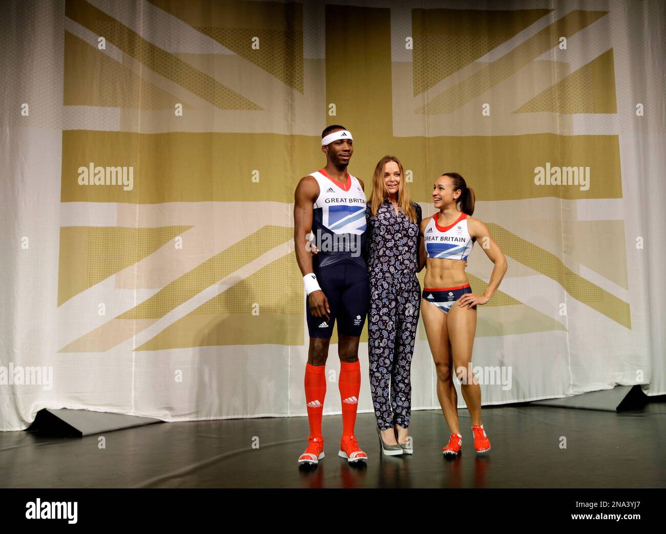 British triple jumper Phillips Idowu, left, and heptathlete Jessica ...