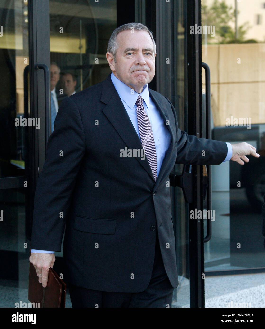 Former Oklahoma Senate President Pro Tem Mike Morgan leaves the Federal ...