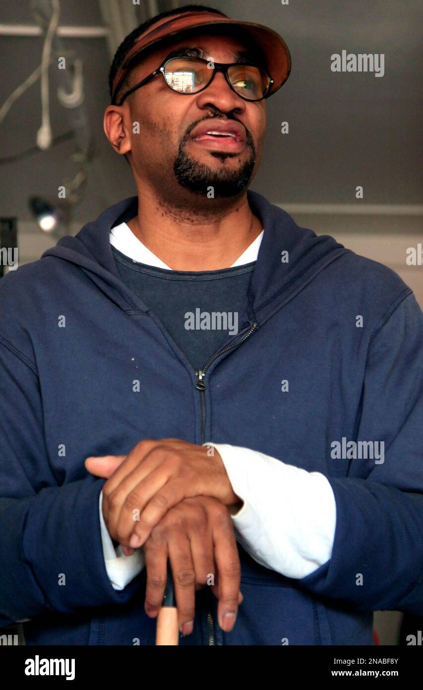 Lerone Wilson, a Harlem artist who creates unique sculptural paintings ...