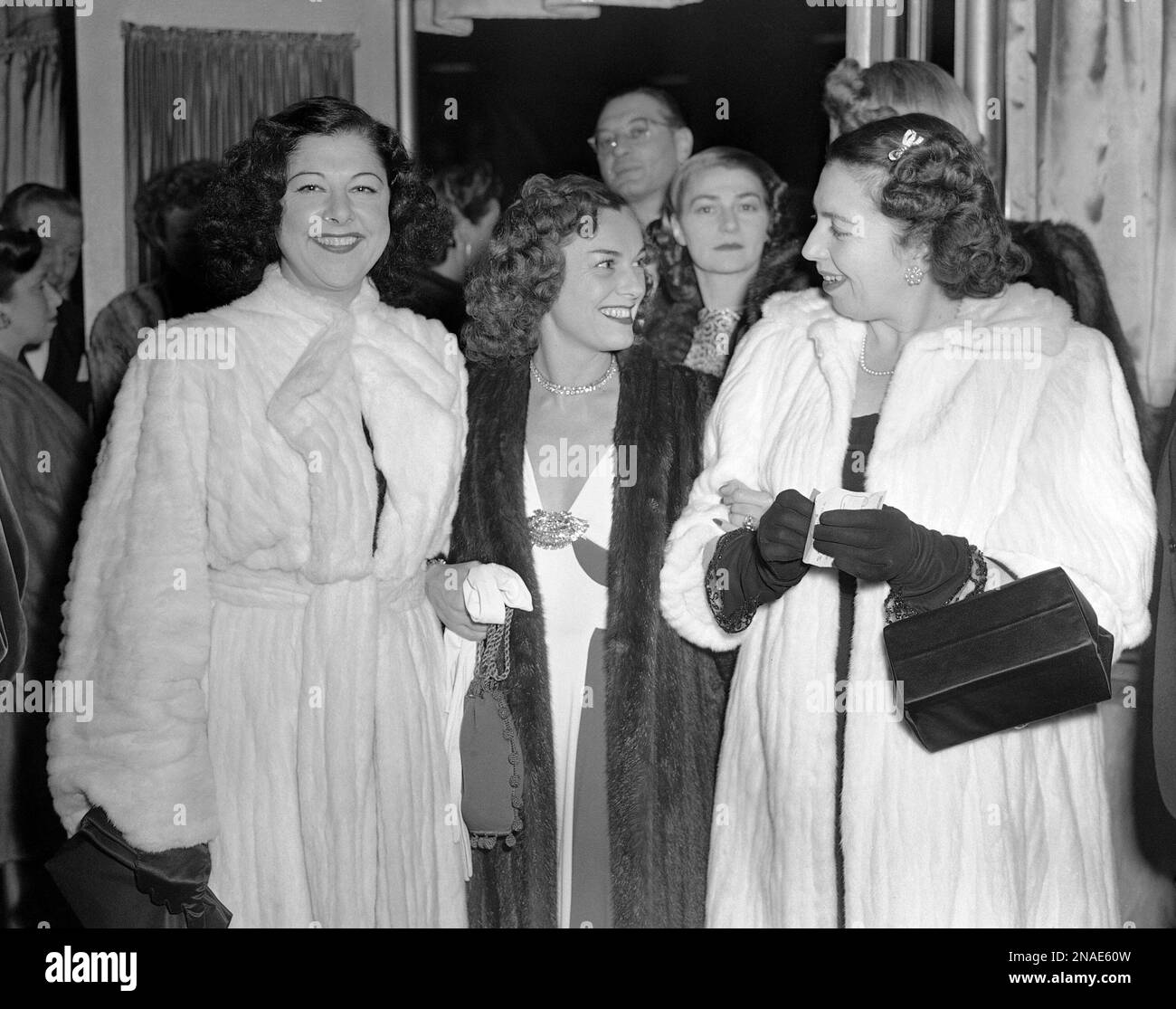 Celebrities at opening of Billy Rose's “Seven Lively Arts” are shown ...