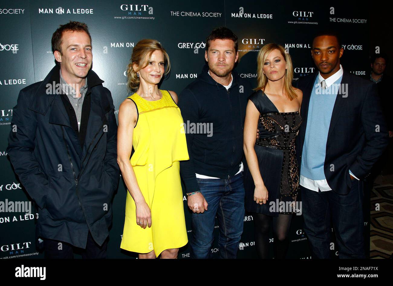 Director Asger Leht, from left, and actors Kyra Sedgwick, Sam ...