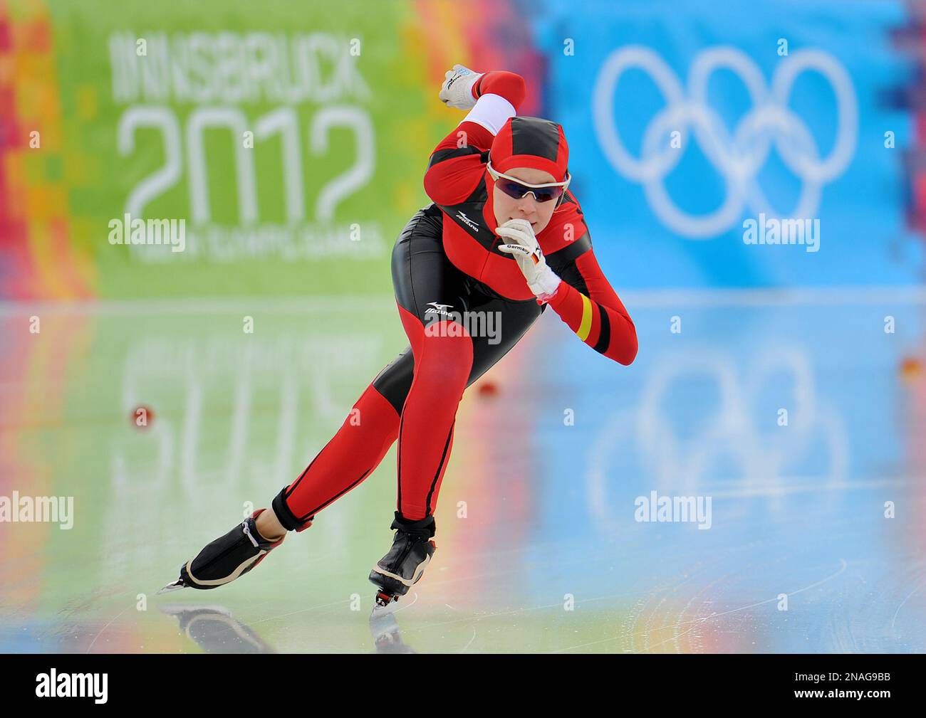 Germany's Michelle Uhrig competes at the women 's 500 meter Speed ...