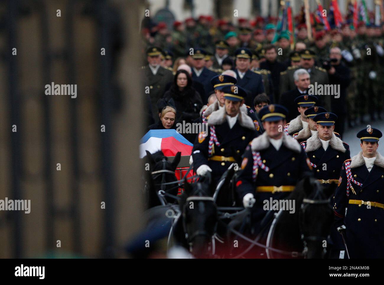 Dagmar Havlova, left, widow of former Czech Republic President Vaclav ...